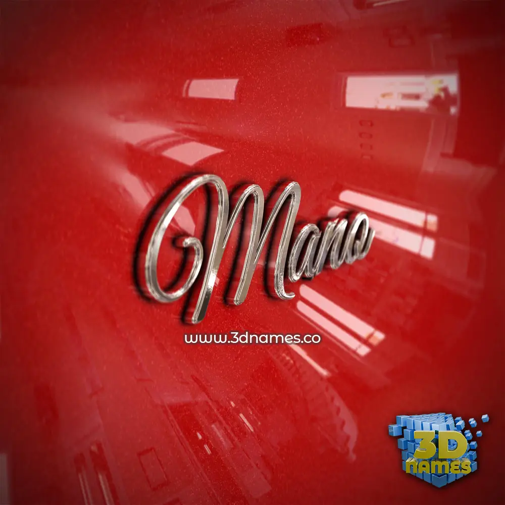 Preview of Car Paint 3D name for "mano"