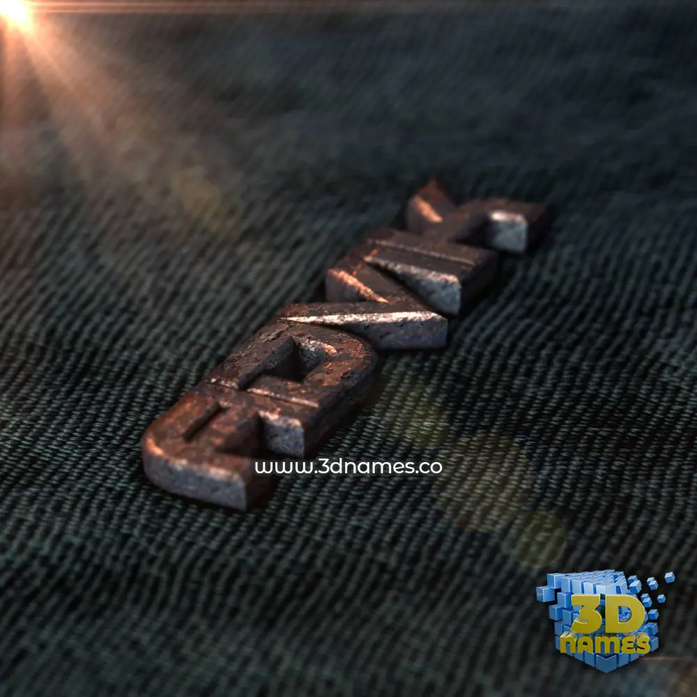 Preview of Rusty Metal 3D name for "advik"