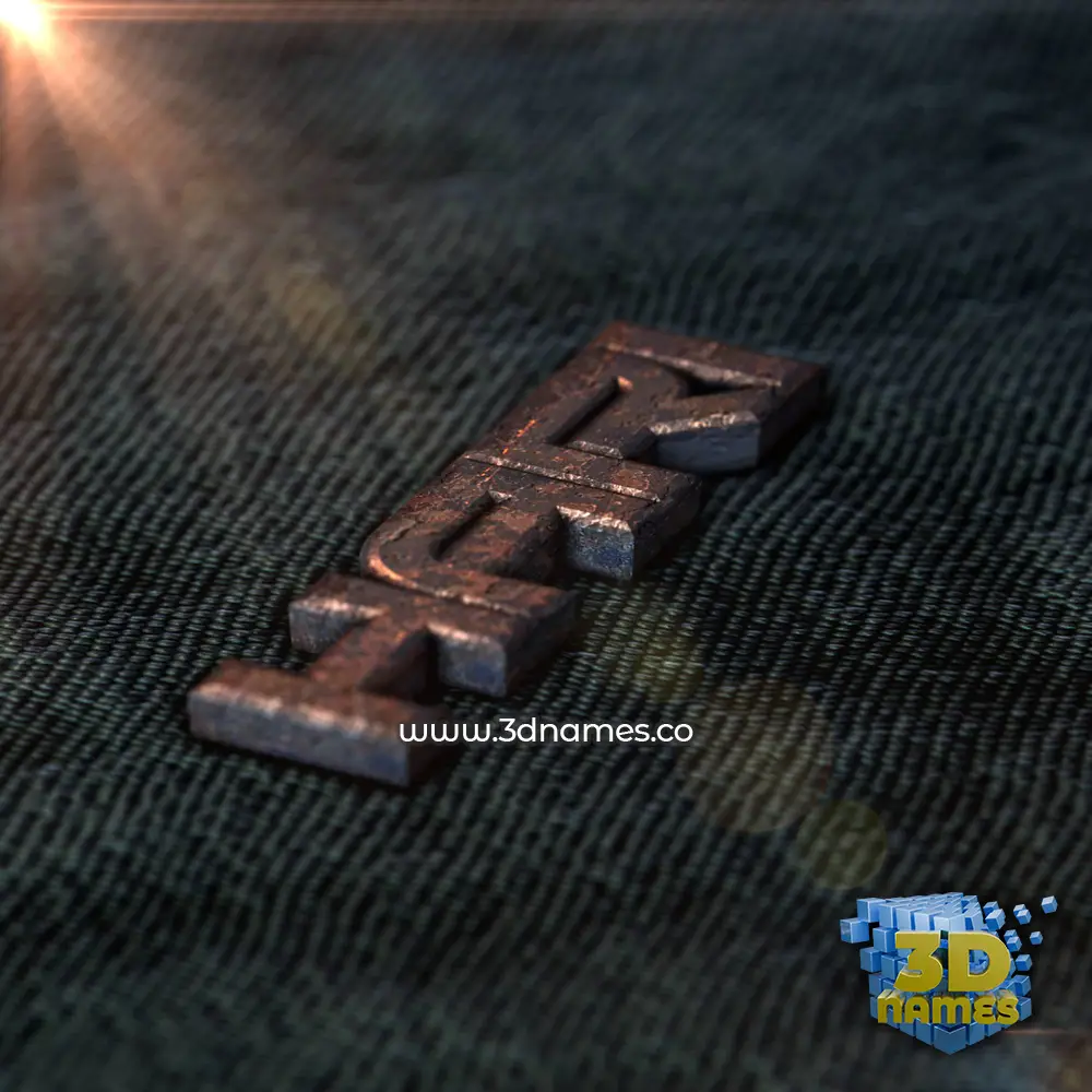 Preview of Rusty Metal 3D name for "hari"