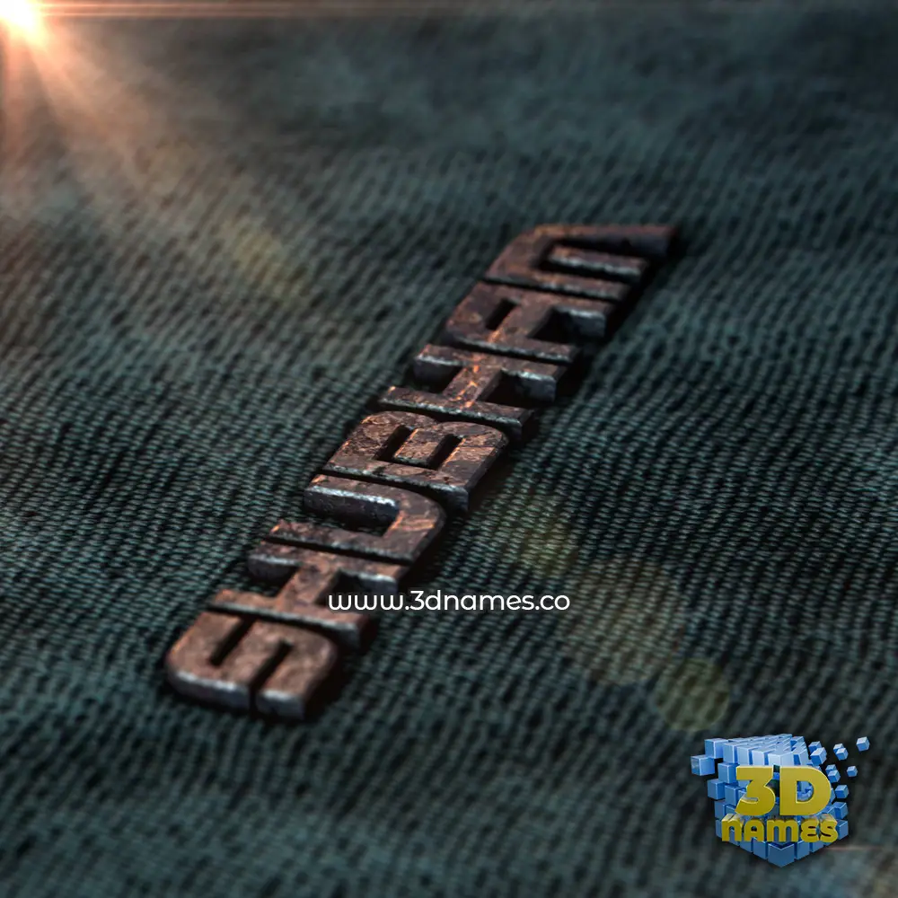 Rusty Metal 3D Name Wallpaper for "shubham" | Custom Wallpaper | 3D Names