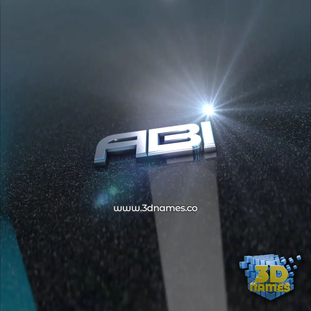 Black Metalic 3D Name Wallpaper for "abi" | Custom Wallpaper | 3D Names