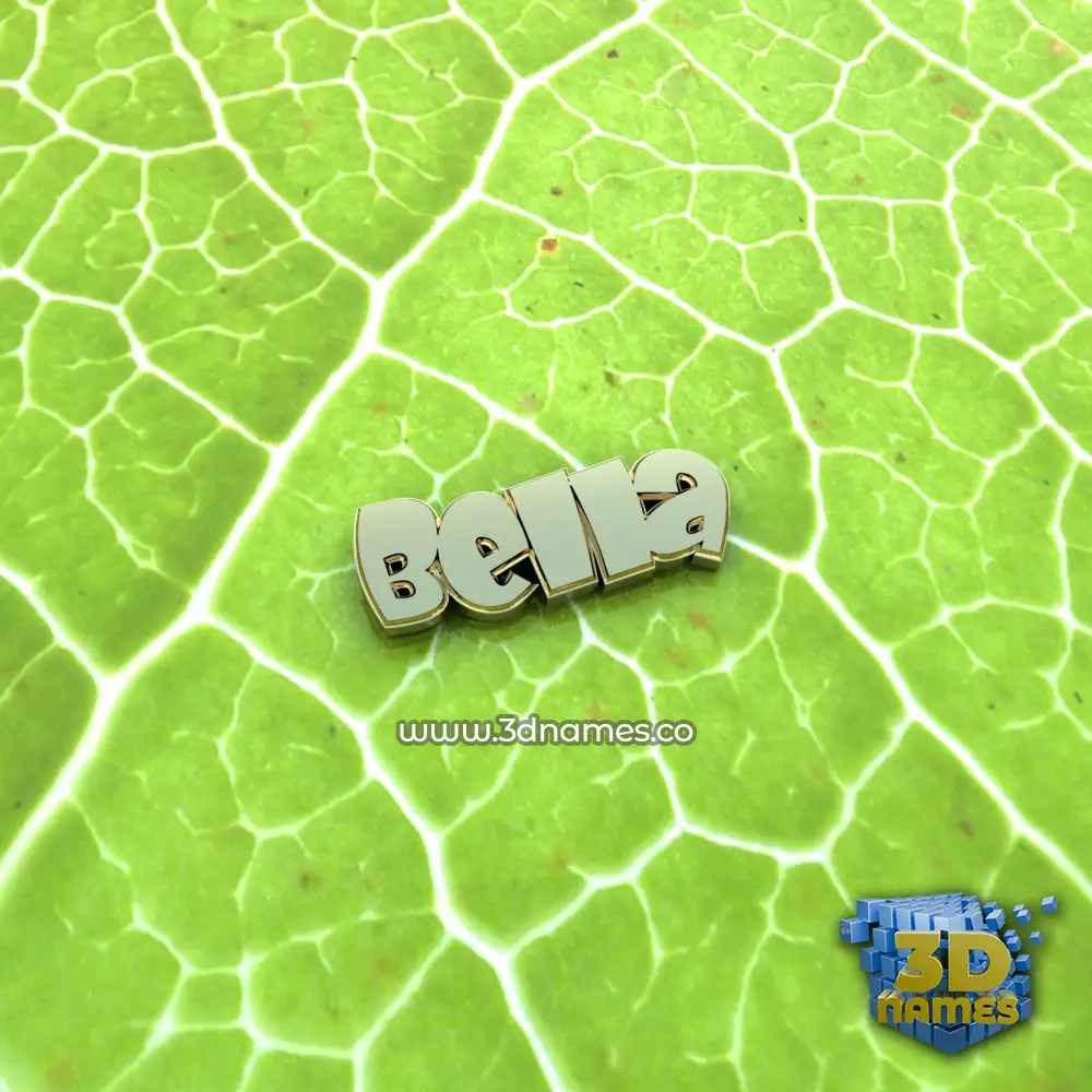 Preview of Gold Leaf 3D name for "bella"