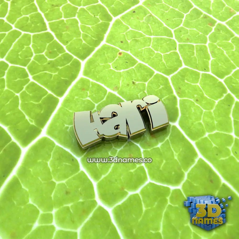 Preview of Gold Leaf 3D name for "Hari"