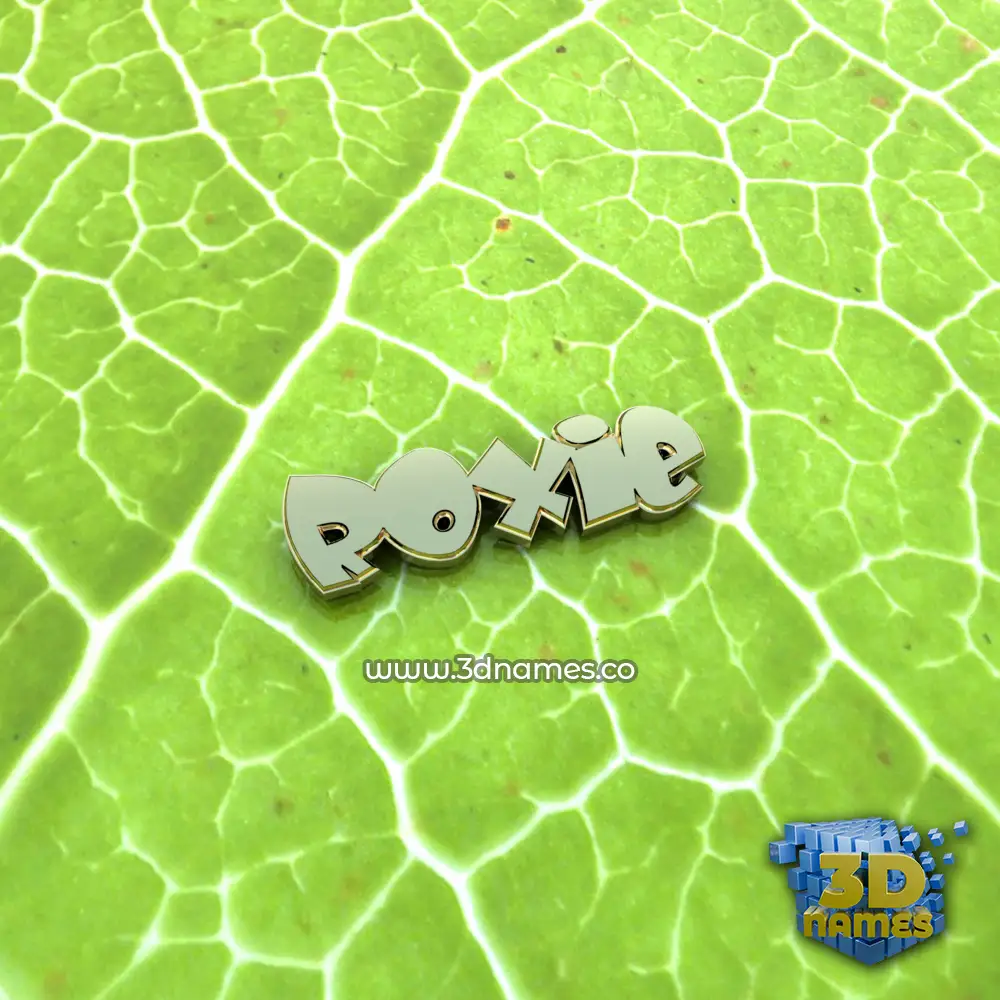 Gold Leaf 3D Name Wallpaper for "roxie" | Custom Wallpaper | 3D Names
