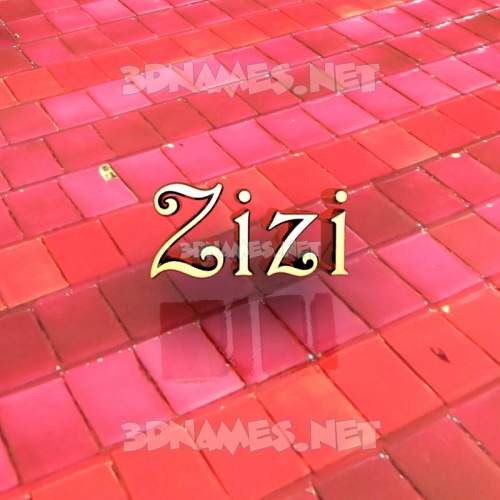 Preview Of Red Tiles 3d Name For Zizi 