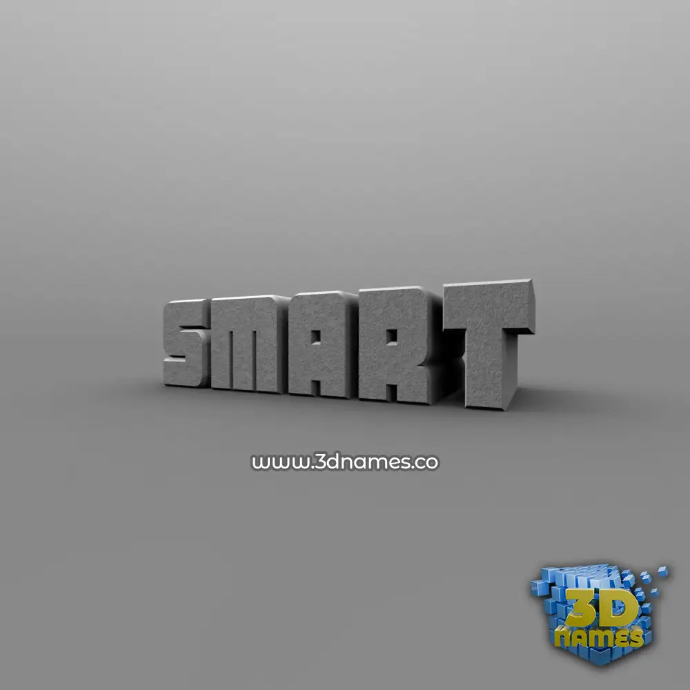 Preview of Solid Grey 3D name for "Smart"