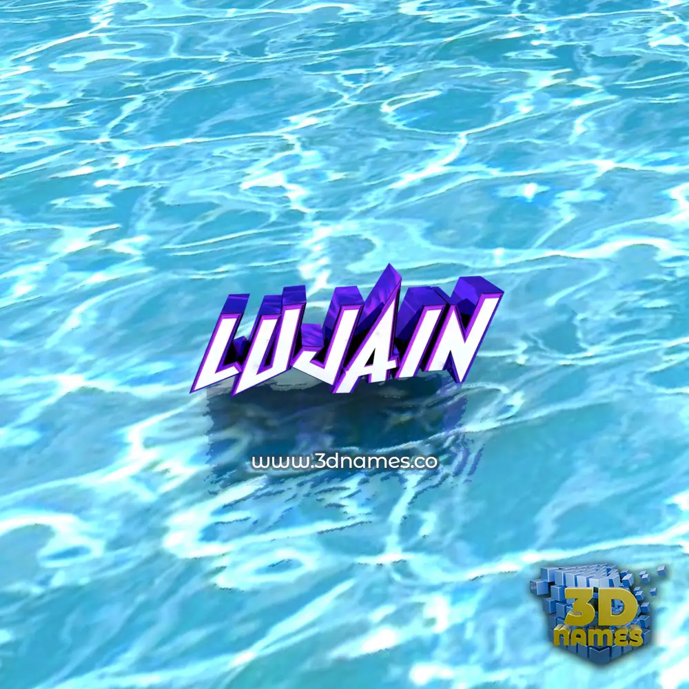 Preview of Water 3D name for "lujain"