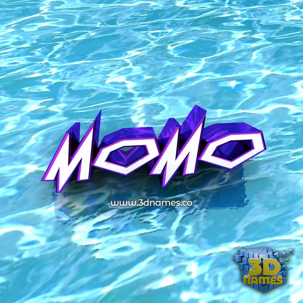 Preview of Water 3D name for "momo"