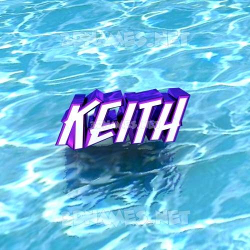 Preview of Water 3D name for "keith"