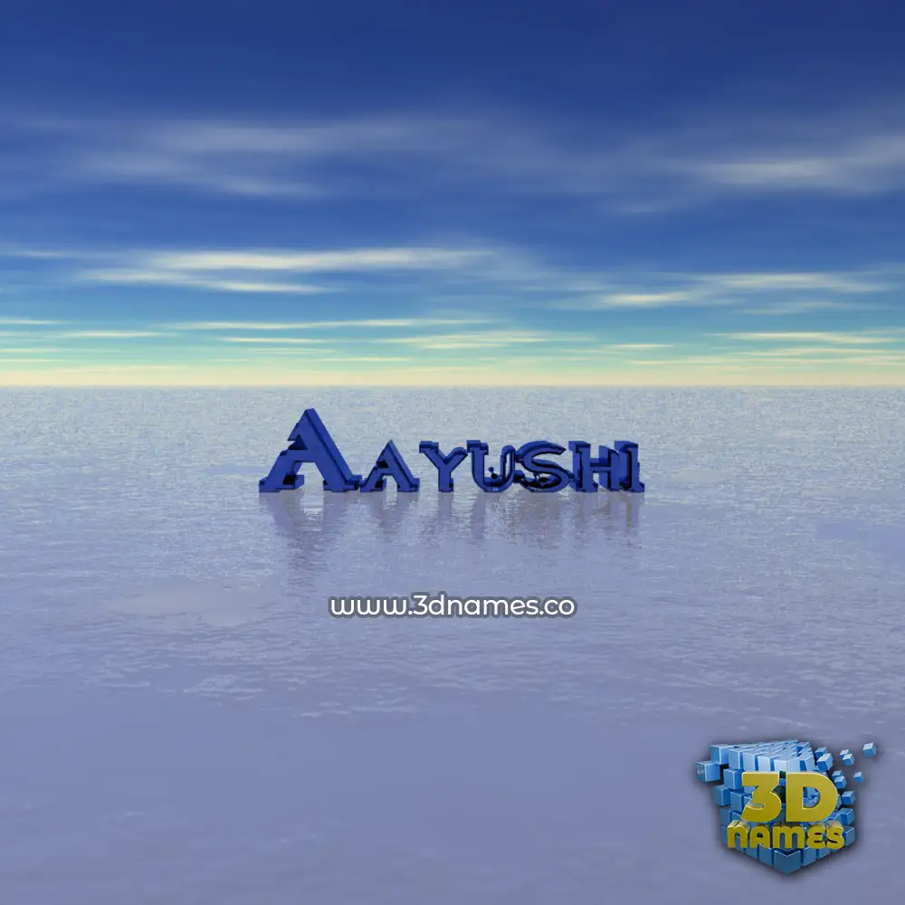 Preview of Horizon 3D name for "aayushi"