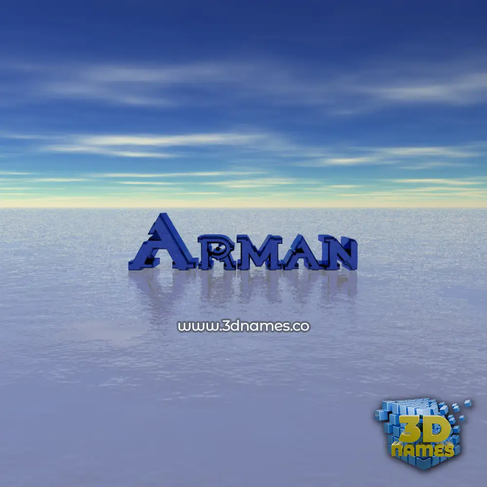 Horizon 3D Name Wallpaper for "arman" | Custom Wallpaper | 3D Names