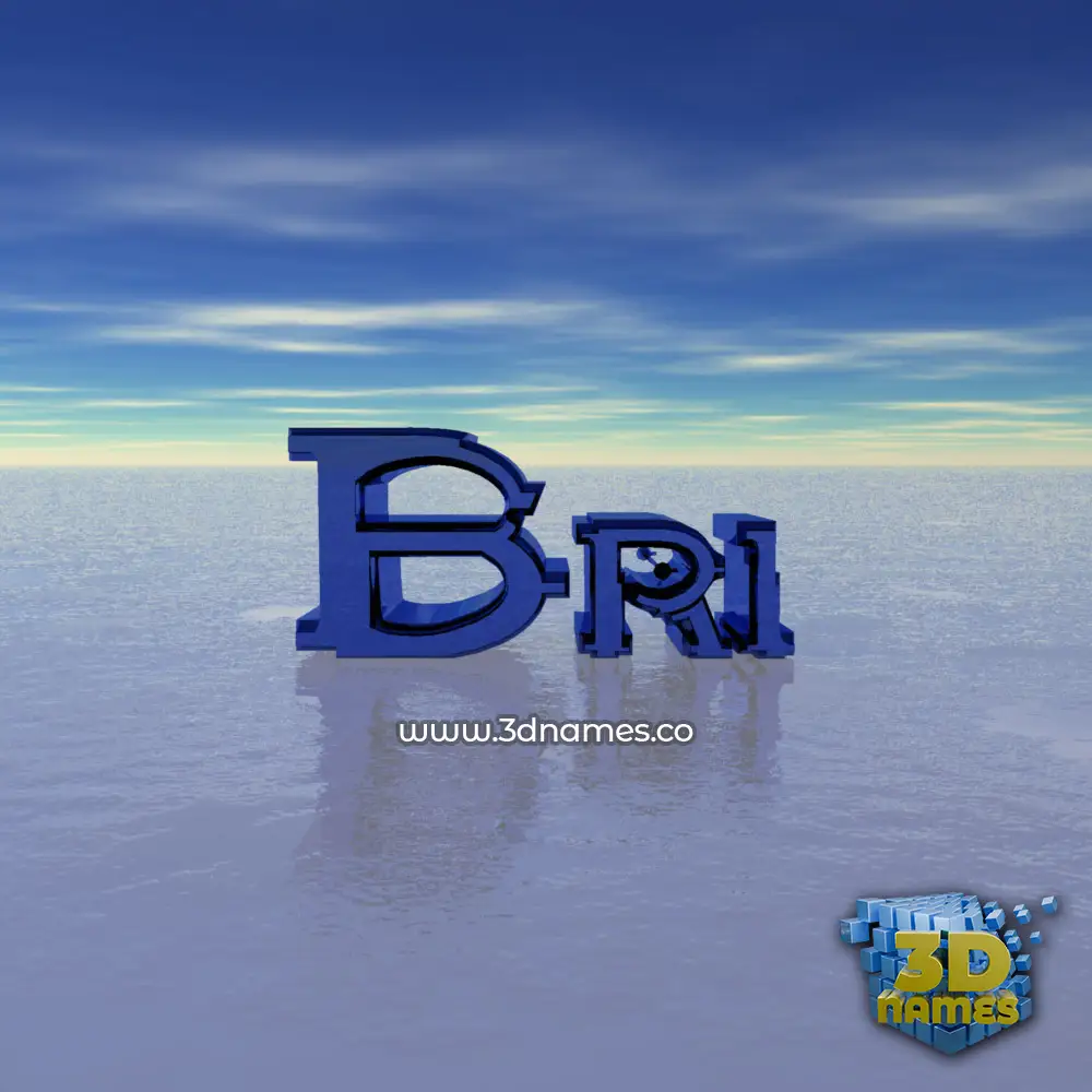 Horizon 3D Name Wallpaper for "bri" | Custom Wallpaper | 3D Names
