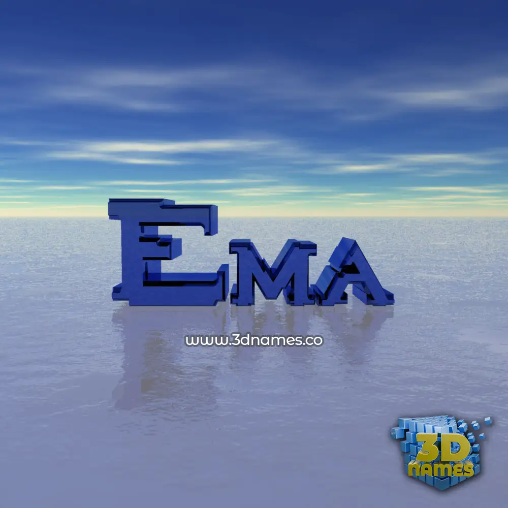 Horizon 3D Name Wallpaper for "ema" | Custom Wallpaper | 3D Names