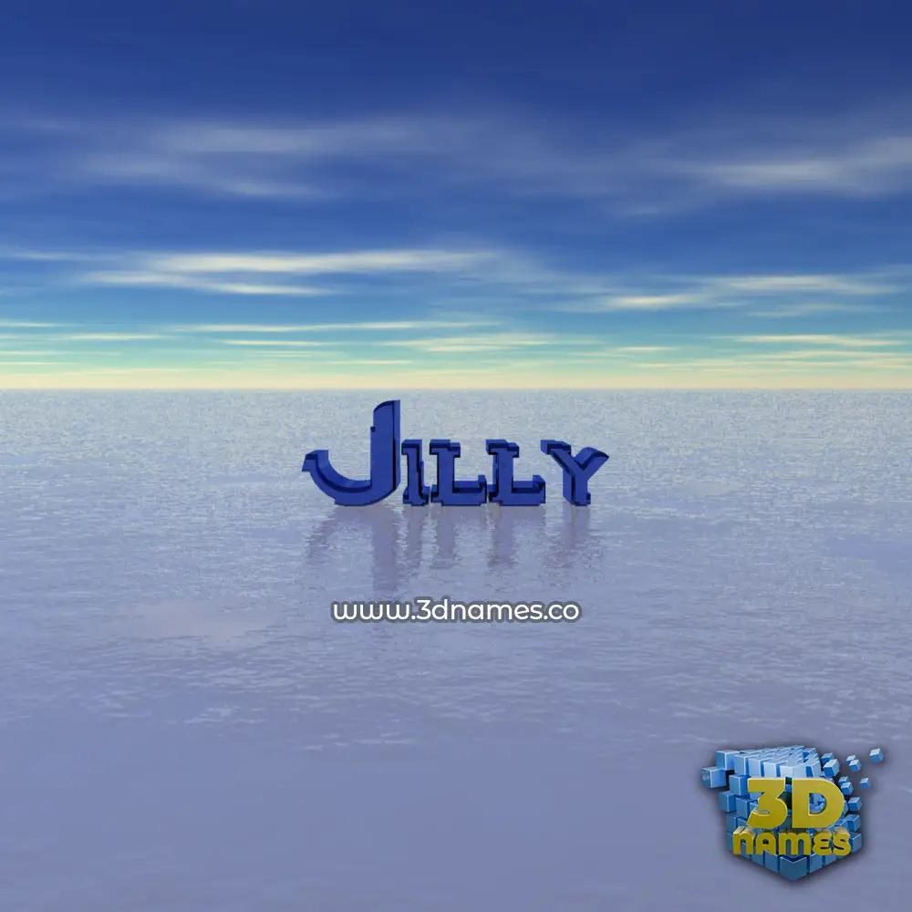 Horizon 3D Name Wallpaper for "jilly" | Custom Wallpaper | 3D Names