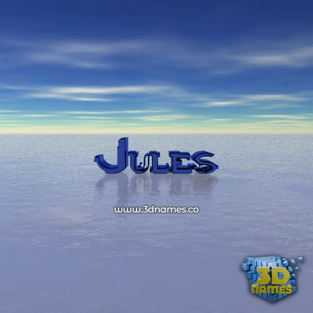 Horizon 3D Name Wallpaper for "jules" | Custom Wallpaper | 3D Names