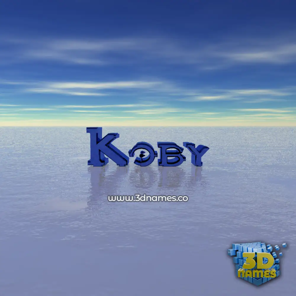 Horizon 3D Name Wallpaper for "koby" | Custom Wallpaper | 3D Names