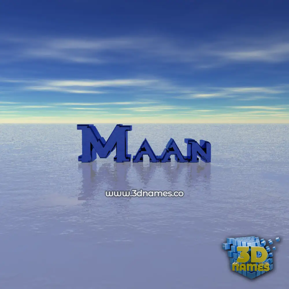 Horizon 3D Name Wallpaper for "maan" | Custom Wallpaper | 3D Names