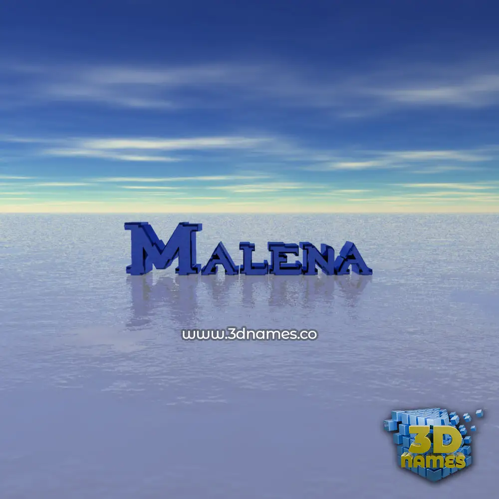 Horizon 3D Name Wallpaper for "malena" | Custom Wallpaper | 3D Names
