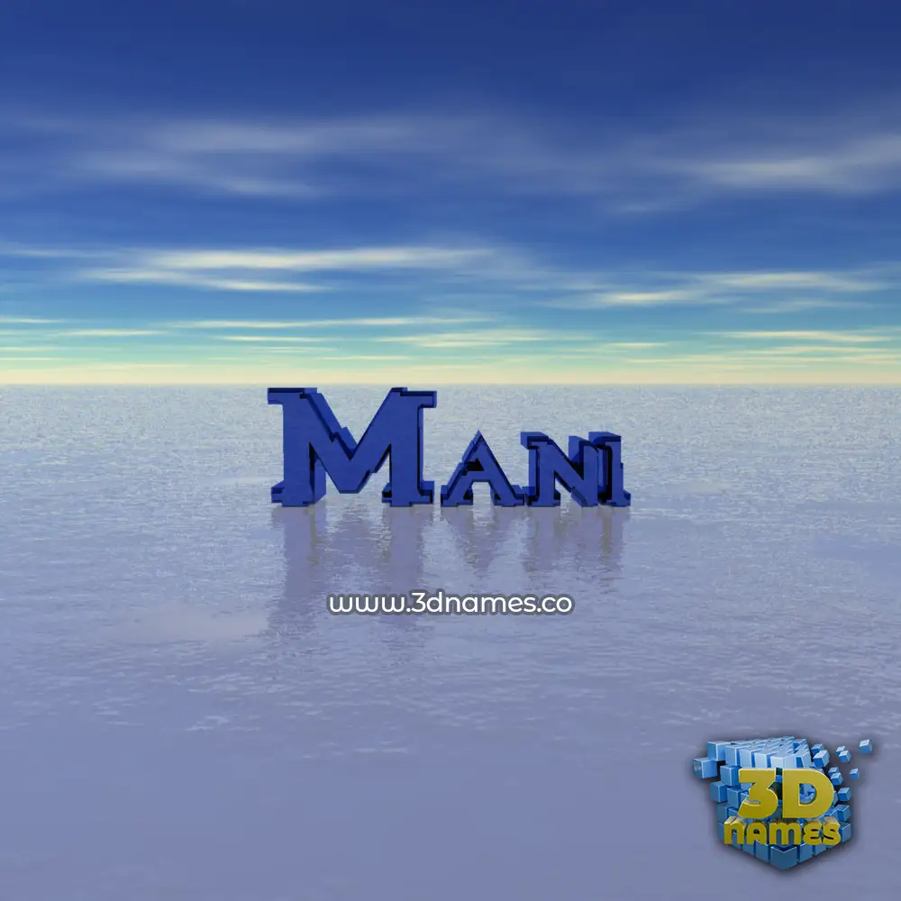 Horizon 3D Name Wallpaper for "mani" | Custom Wallpaper | 3D Names