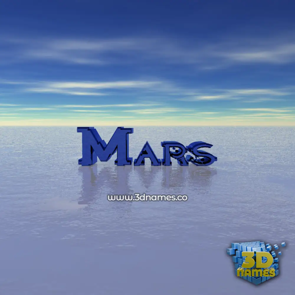 Horizon 3D Name Wallpaper for "mars" | Custom Wallpaper | 3D Names