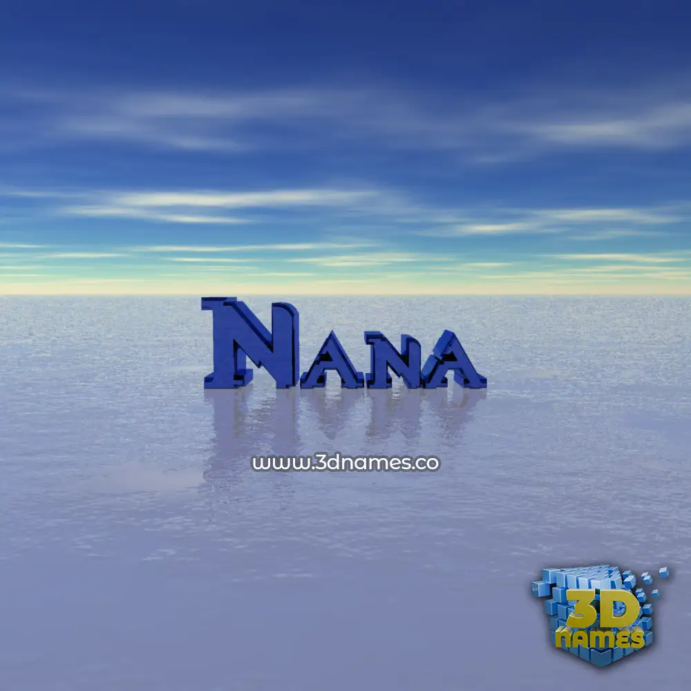 Horizon 3D Name Wallpaper for "nana" | Custom Wallpaper | 3D Names