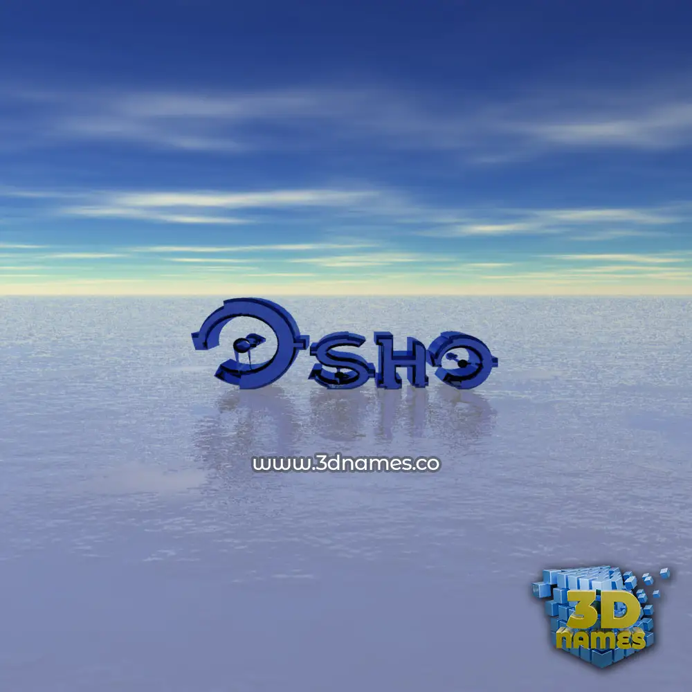 Horizon 3D Name Wallpaper for "osho" | Custom Wallpaper | 3D Names