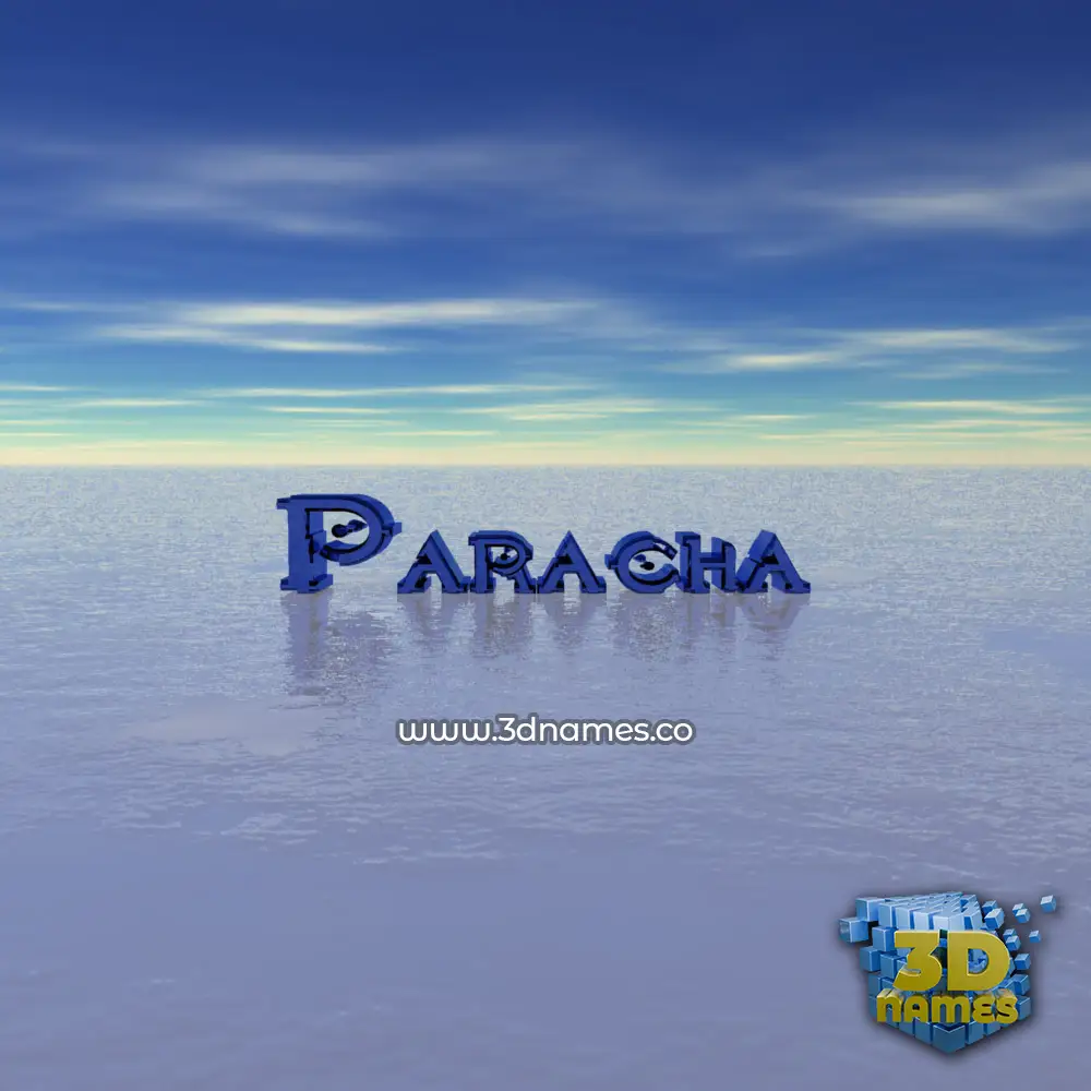 Horizon 3D Name Wallpaper for "paracha" | Custom Wallpaper | 3D Names