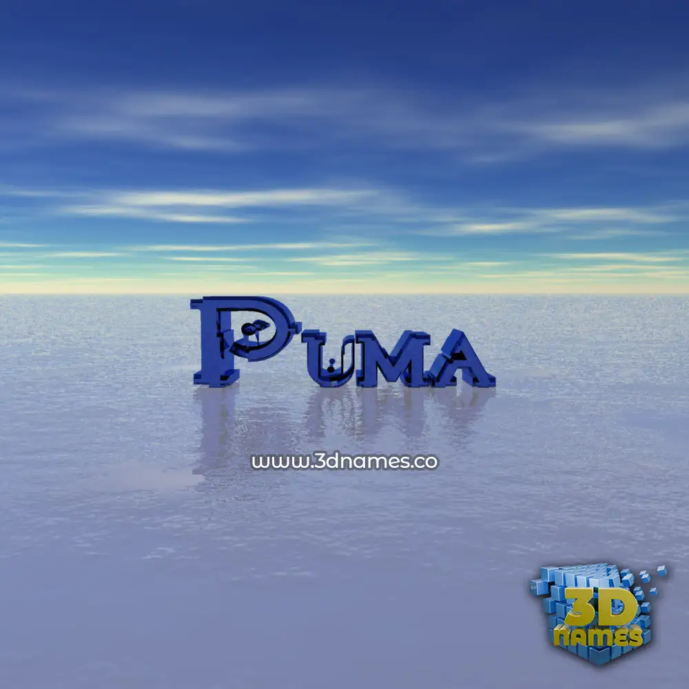 Horizon 3D Name Wallpaper for "puma" | Custom Wallpaper | 3D Names