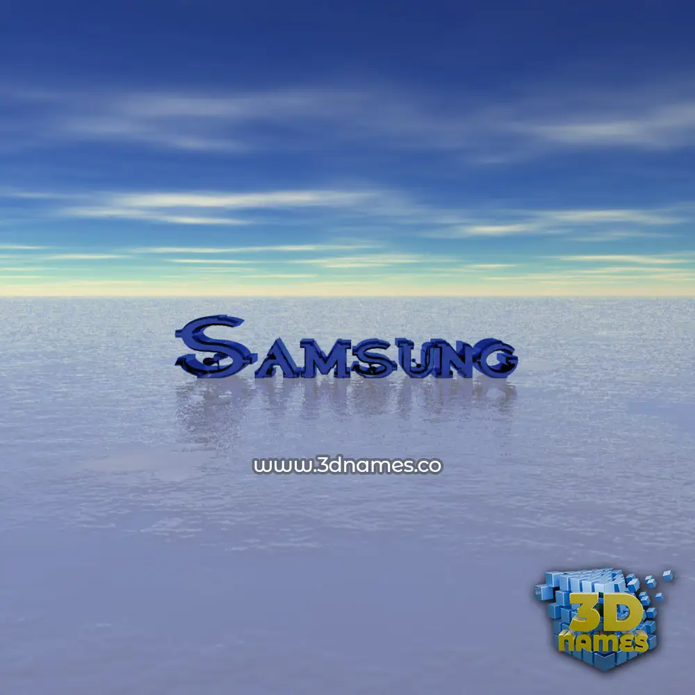 Horizon 3D Name Wallpaper for "samsung" | Custom Wallpaper | 3D Names