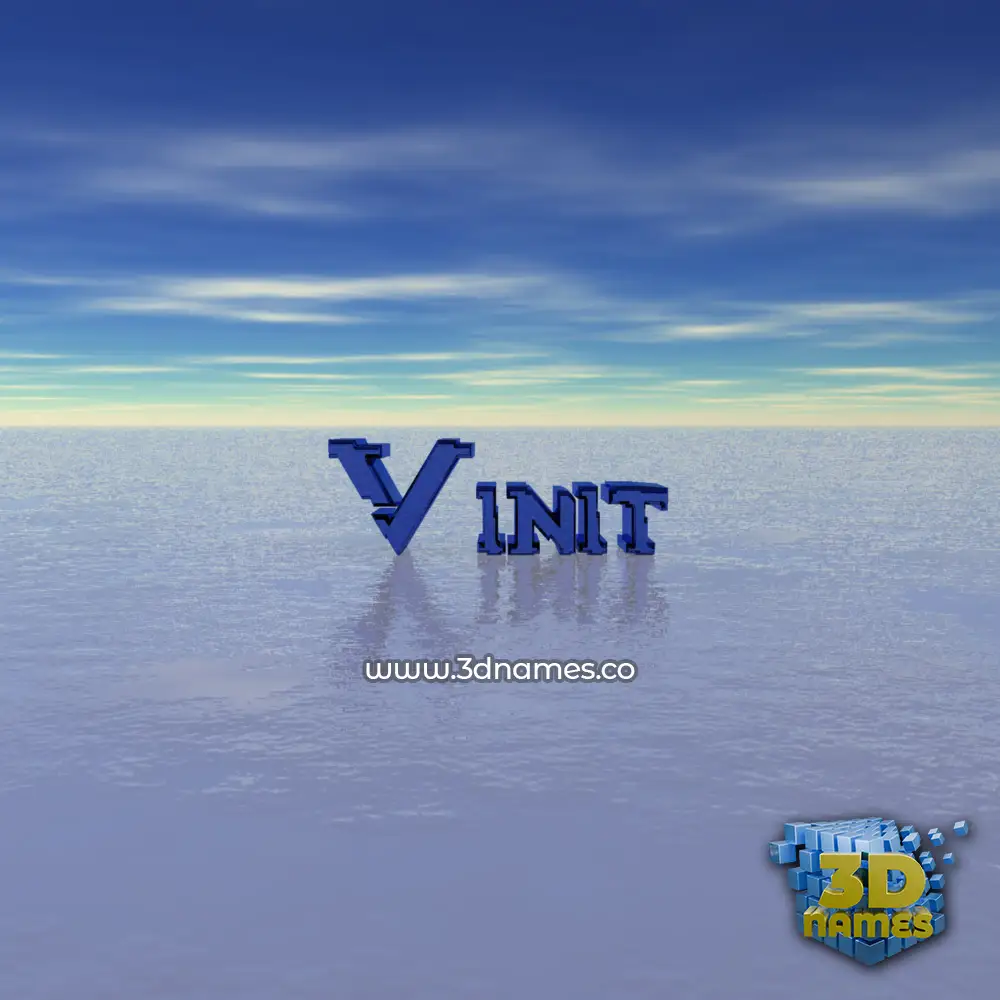 Horizon 3D Name Wallpaper for "vinit" | Custom Wallpaper | 3D Names