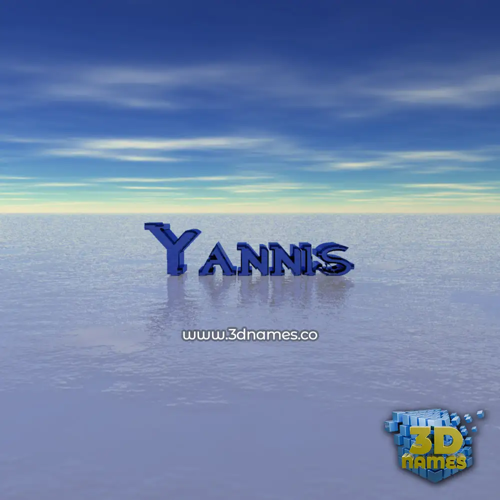 Horizon 3D Name Wallpaper for "yannis" | Custom Wallpaper | 3D Names