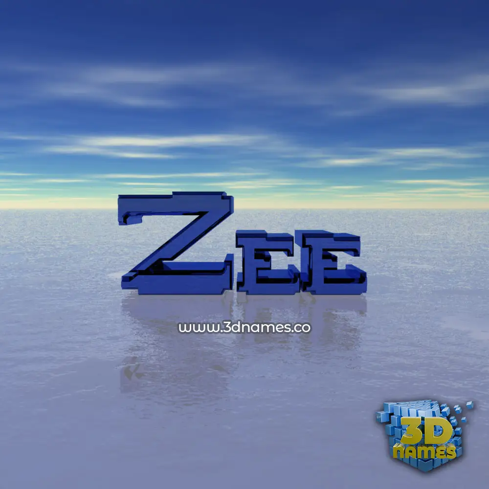 Horizon 3D Name Wallpaper for "zee" | Custom Wallpaper | 3D Names