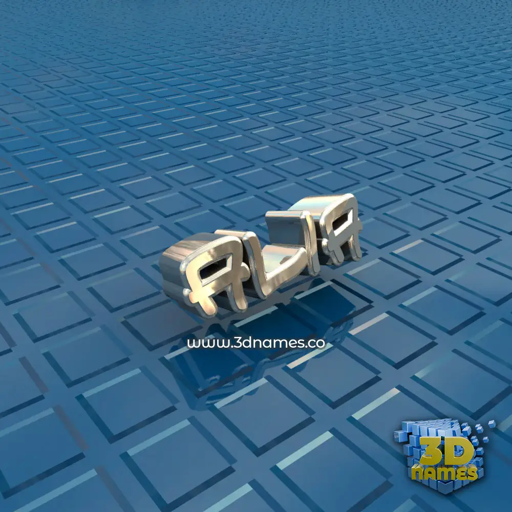 Blue Bling 3D Name Wallpaper for "alia" | Custom Wallpaper | 3D Names