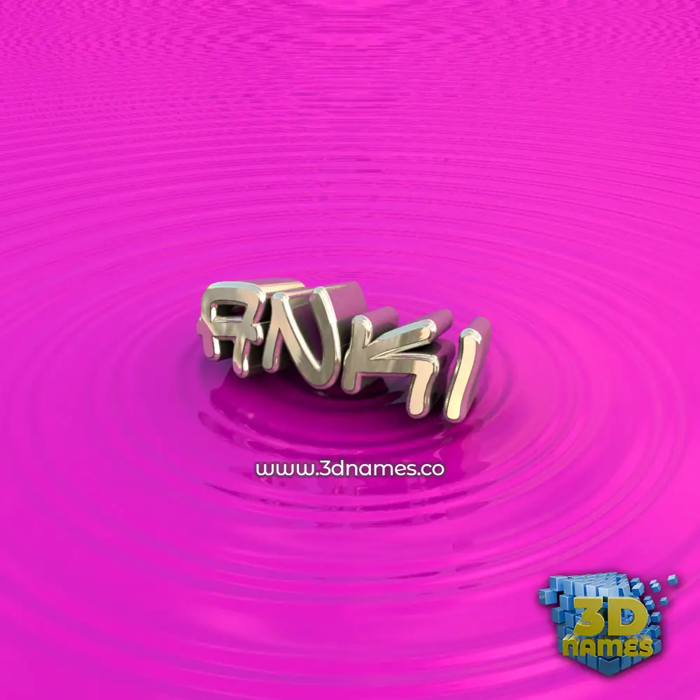 Pink Graffiti 3D Name Wallpaper for "anki" | Custom Wallpaper | 3D Names