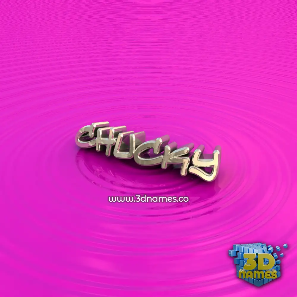 Pink Graffiti 3D Name Wallpaper for "chucky" | Custom Wallpaper | 3D Names