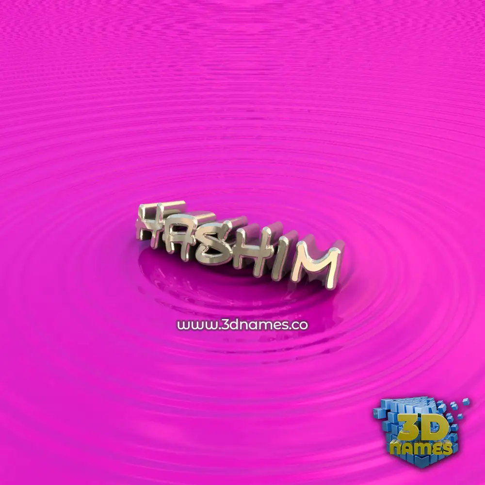 Preview of Pink Graffiti 3D name for "hashim"