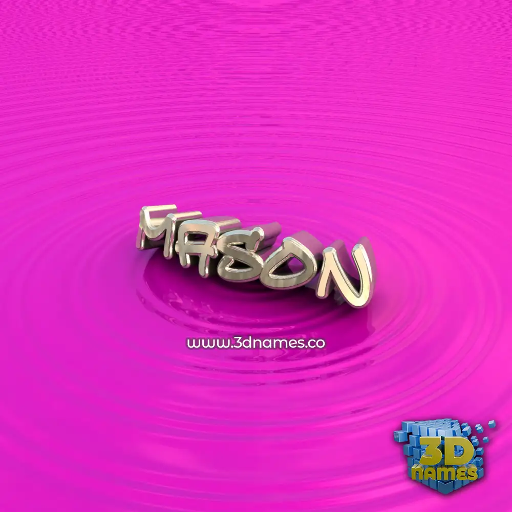 Pink Graffiti 3D Name Wallpaper for "mason" | Custom Wallpaper | 3D Names
