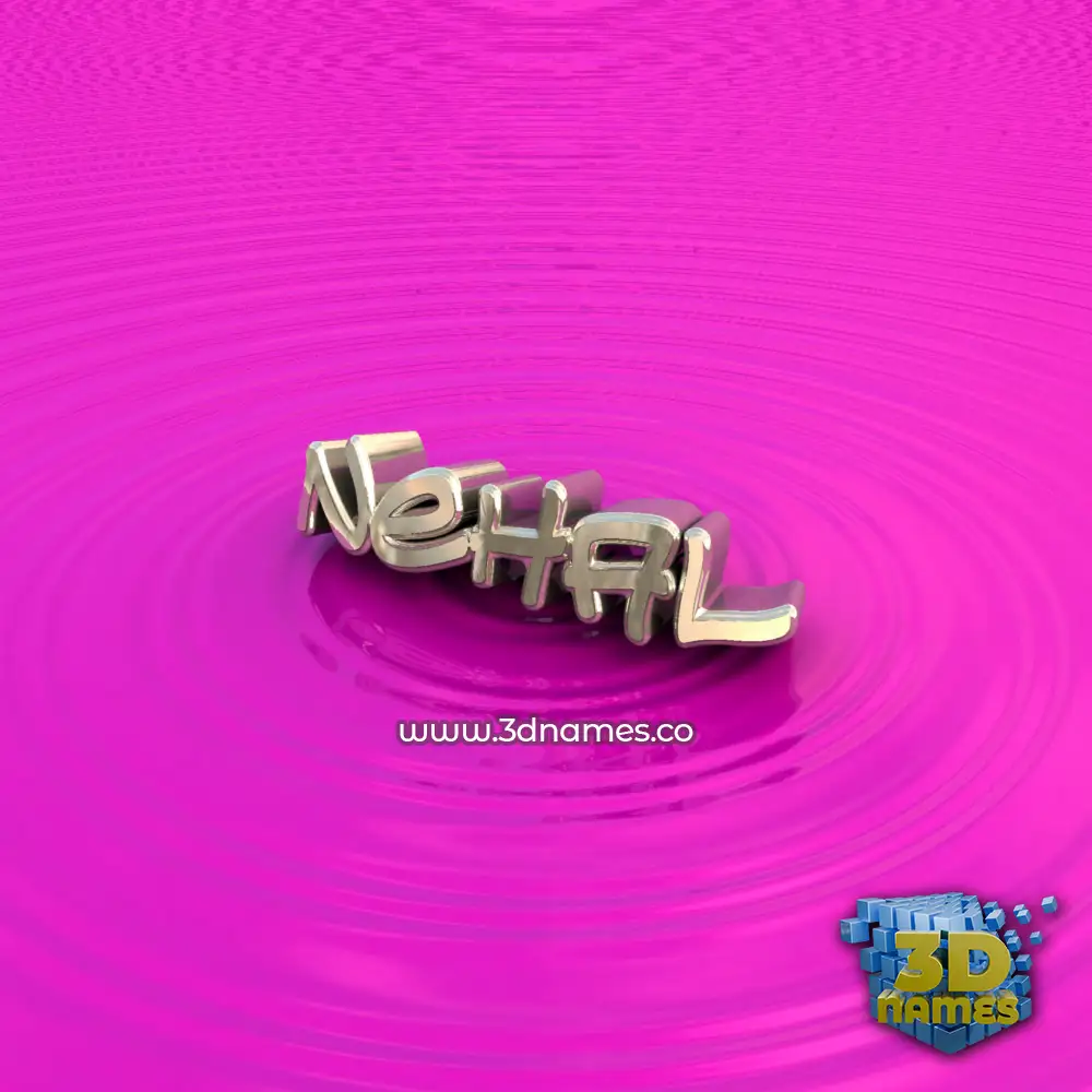 Pink Graffiti 3D Name Wallpaper for "nehal" | Custom Wallpaper | 3D Names