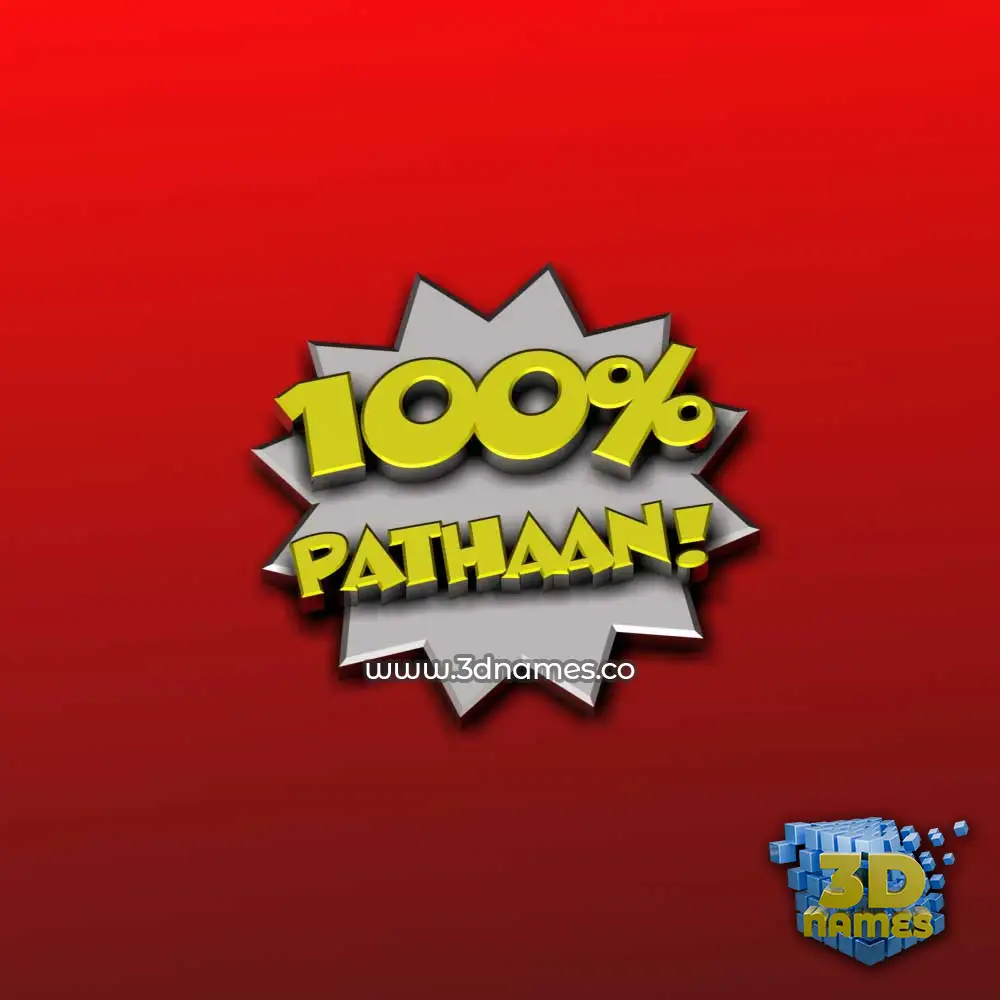 Preview 100 Percent name for "pathaan"