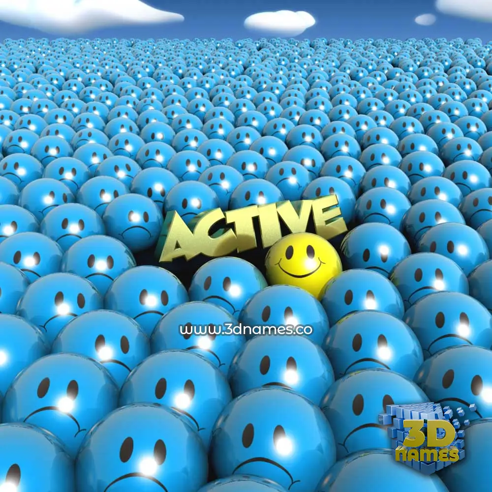Preview of Special Smileys 3D name for "active"