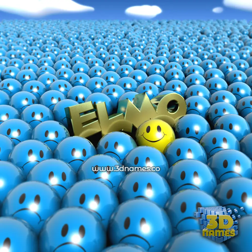 Preview of Special Smileys 3D name for "elmo"