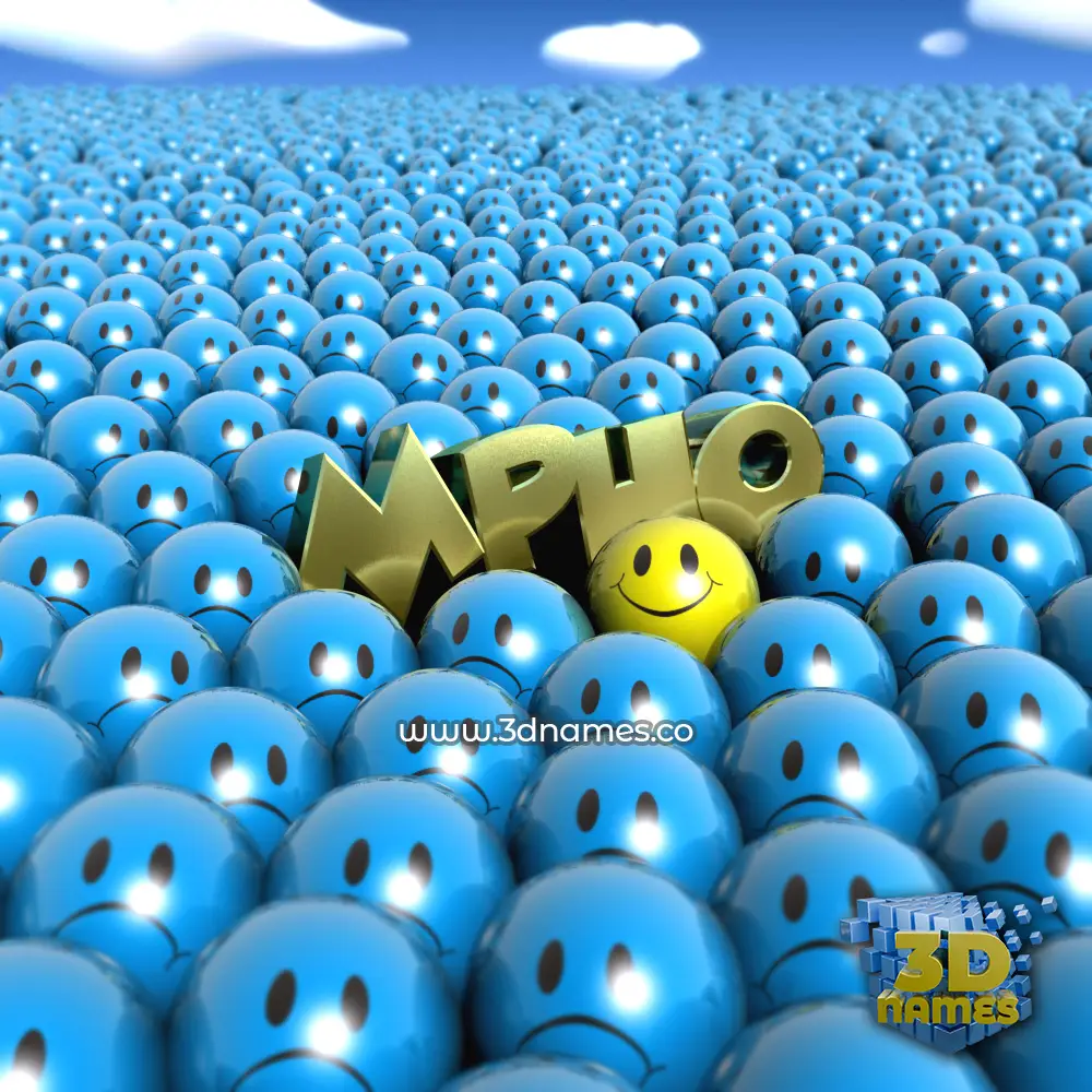 Special Smileys 3D Name Wallpaper for "mpho" | Custom Wallpaper | 3D Names