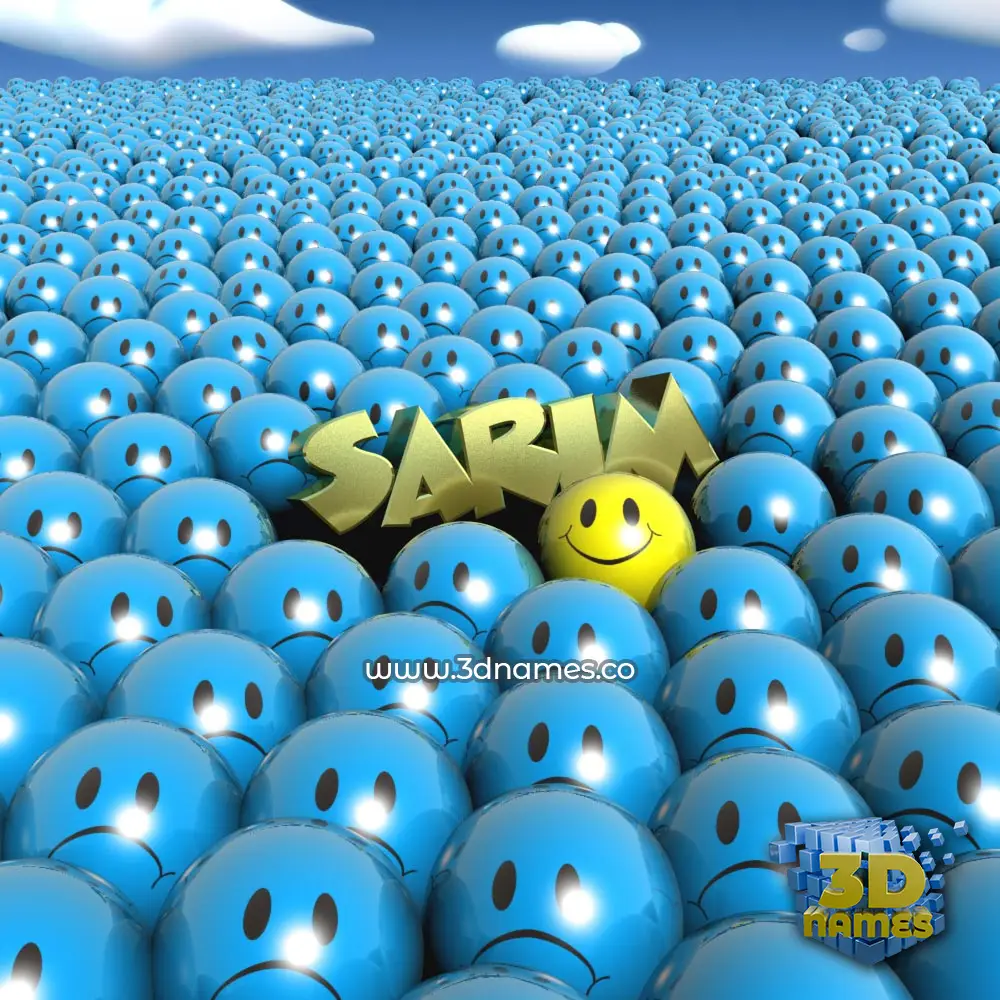 Special Smileys 3D Name Wallpaper for "sarim" | Custom Wallpaper | 3D Names