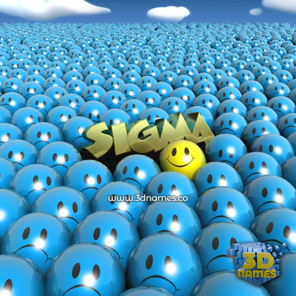 Preview of Special Smileys 3D name for "sigma"