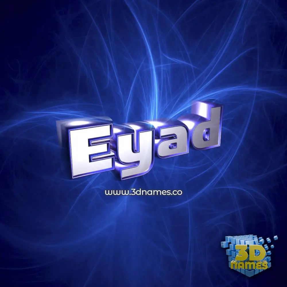 Plasma 3D Name Wallpaper for "eyad" | Custom Wallpaper | 3D Names