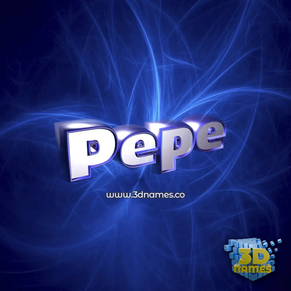 Plasma 3D Name Wallpaper for "pepe" | Custom Wallpaper | 3D Names