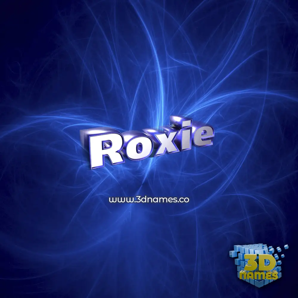 Plasma 3D Name Wallpaper for "roxie" | Custom Wallpaper | 3D Names