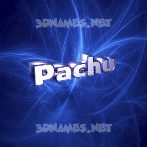 Preview of Plasma 3D name for "pachu"