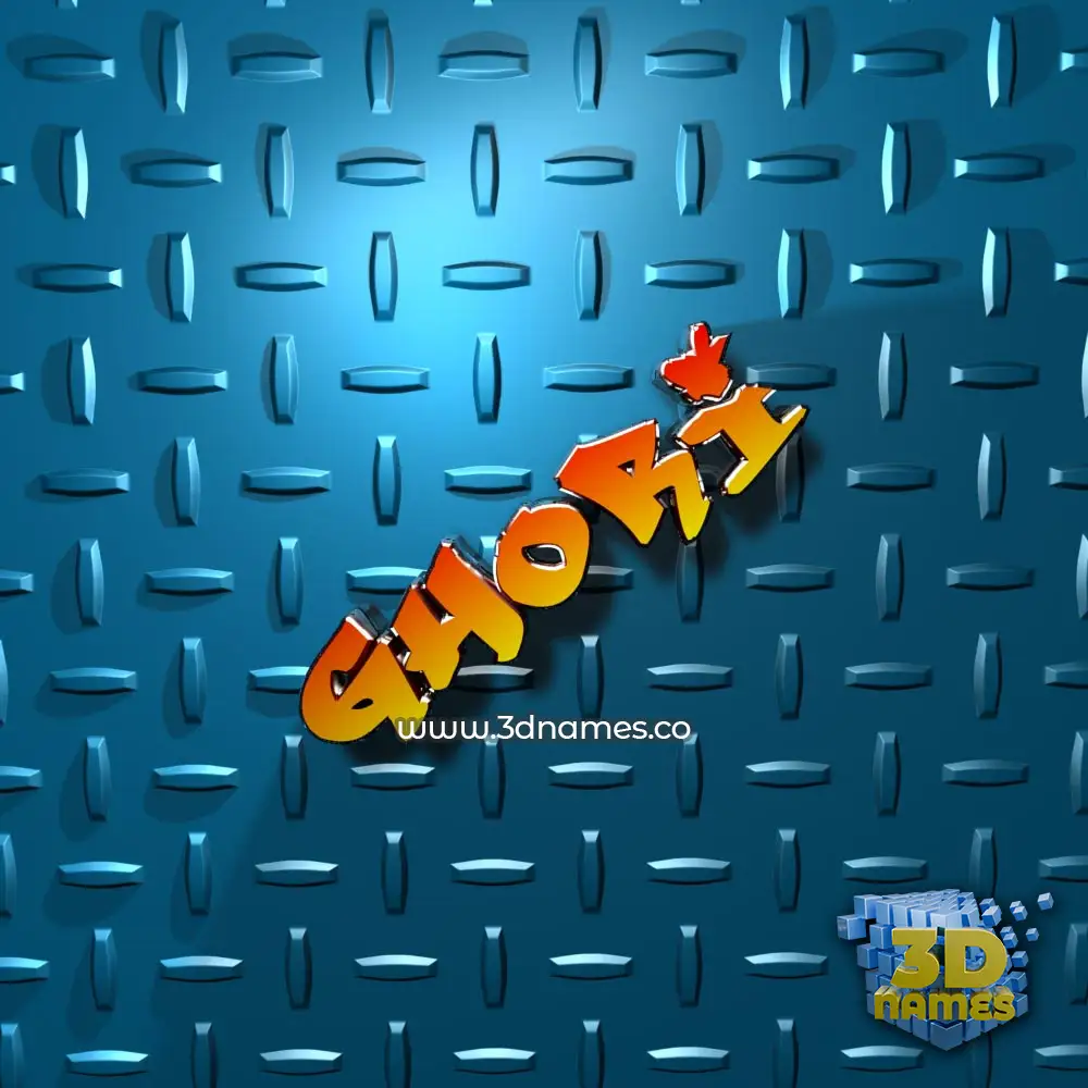 Grid Style 3D Name Wallpaper for "ghori" | Custom Wallpaper | 3D Names