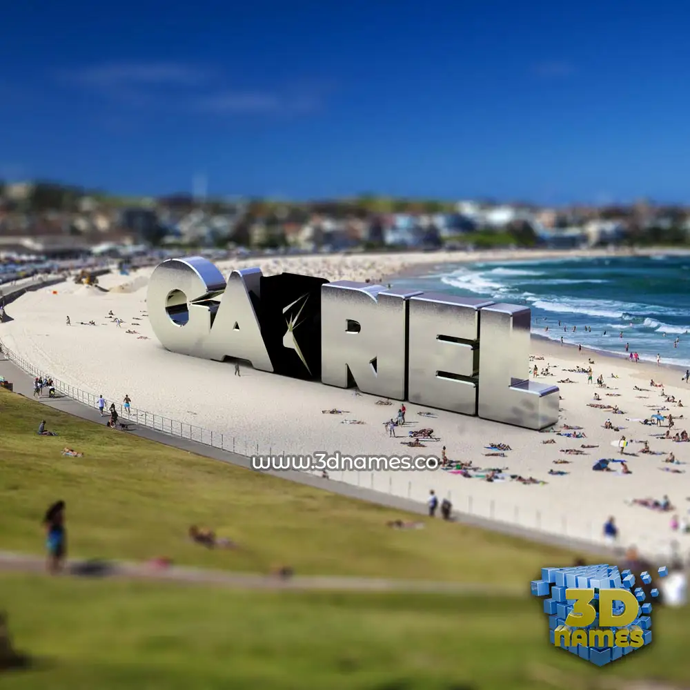 Bondi Beach 3D Name Wallpaper for "gabriel" | Custom Wallpaper | 3D Names